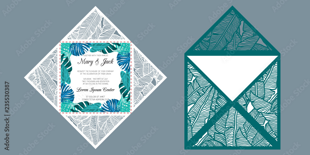 Four Fold Greeting Card Template