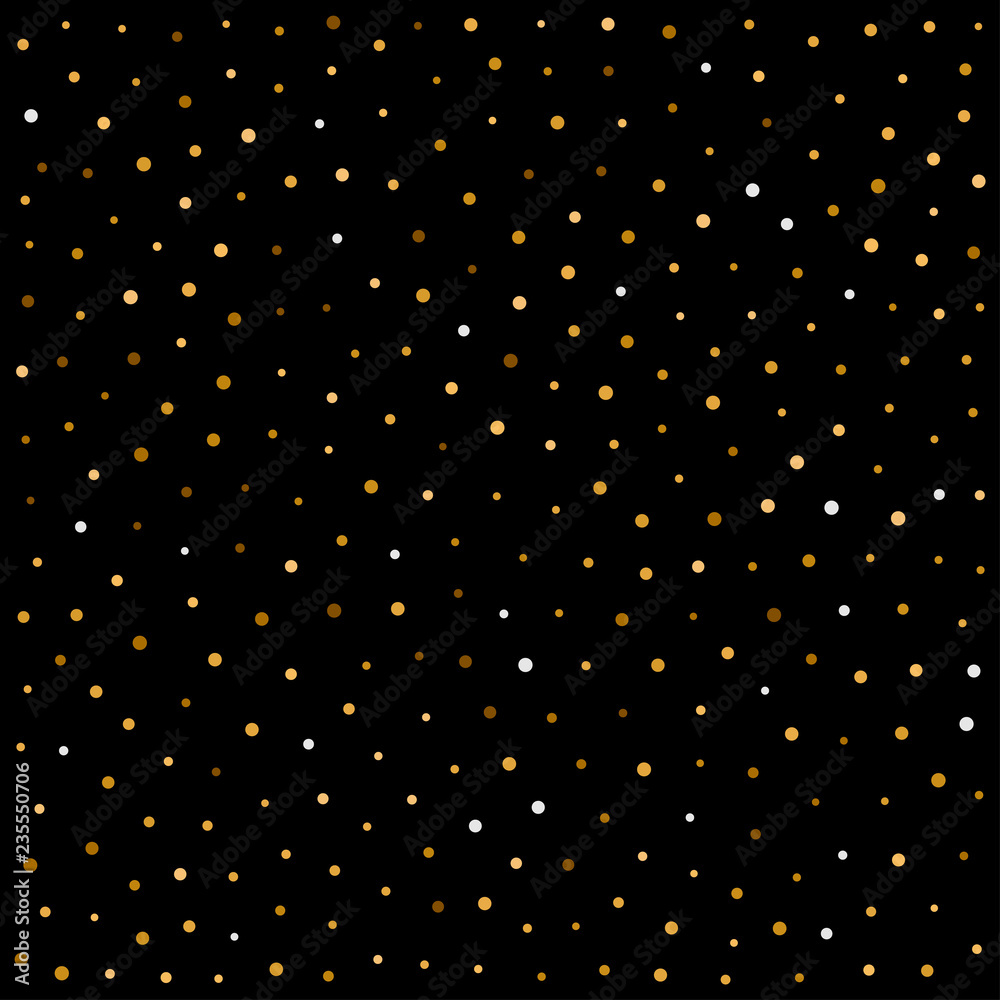 Black And Gold Polka Dots Wallpaper