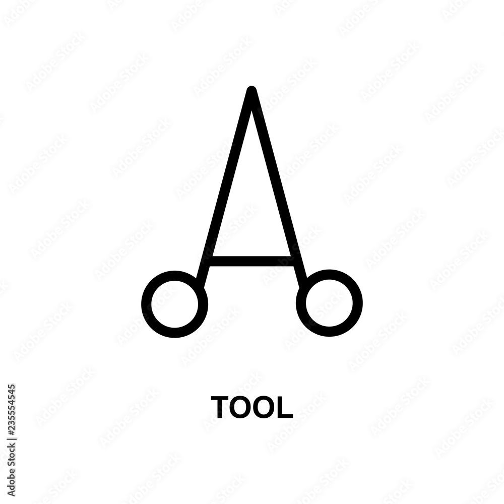 surgical scissors simple line icon Stock Vector | Adobe Stock