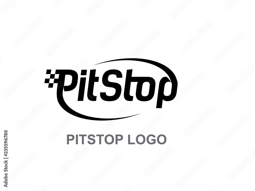 pitstop logo Stock Vector | Adobe Stock