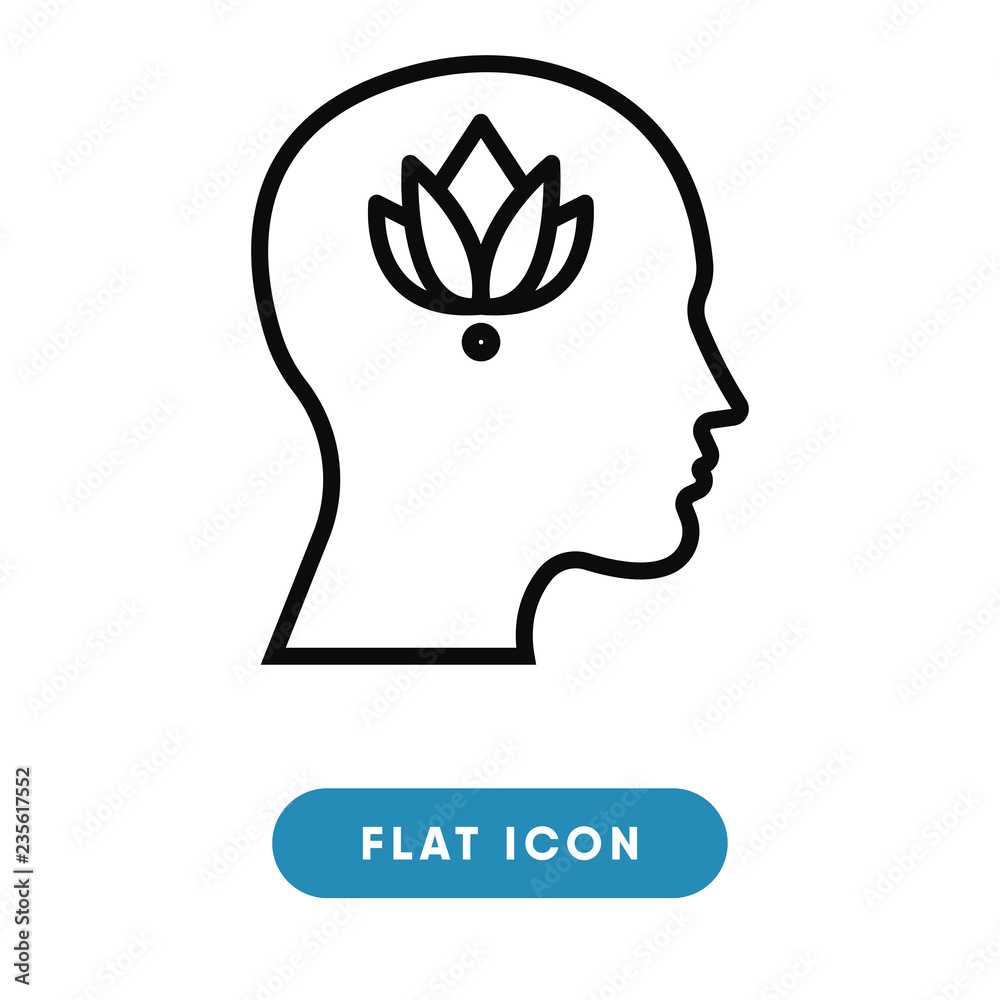 Peace of mind vector icon Stock Vector | Adobe Stock