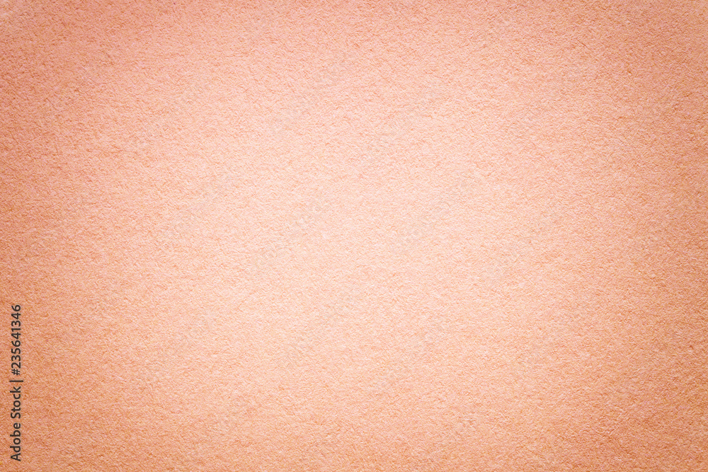 Texture of old coral paper background, closeup. Structure of dense ...