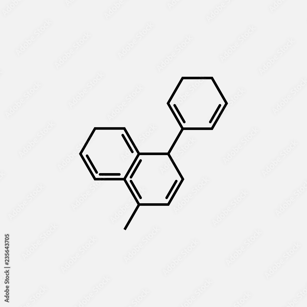 Chemical formula icon. Chemical formula symbol. Flat design. Stock ...