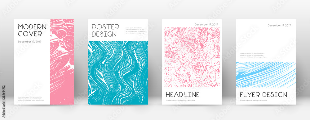 Cover page design template. Minimal brochure layou Stock Vector | Adobe ...