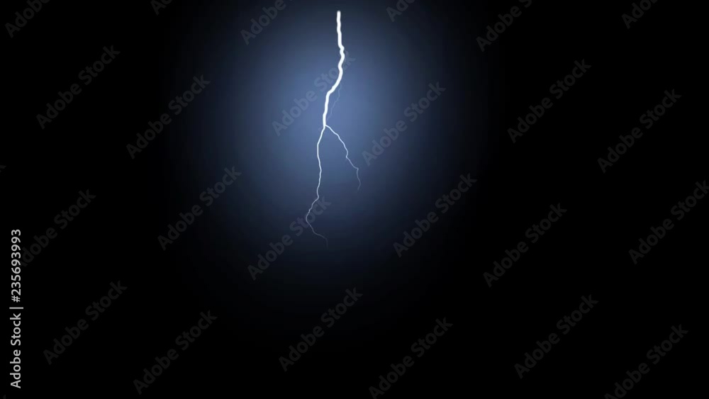 15 Realistic lightning strikes over black background. Thunderstorm with ...