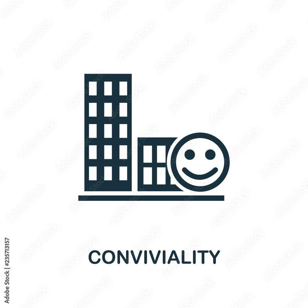 Conviviality icon. Premium style design from urbanism icon collection ...