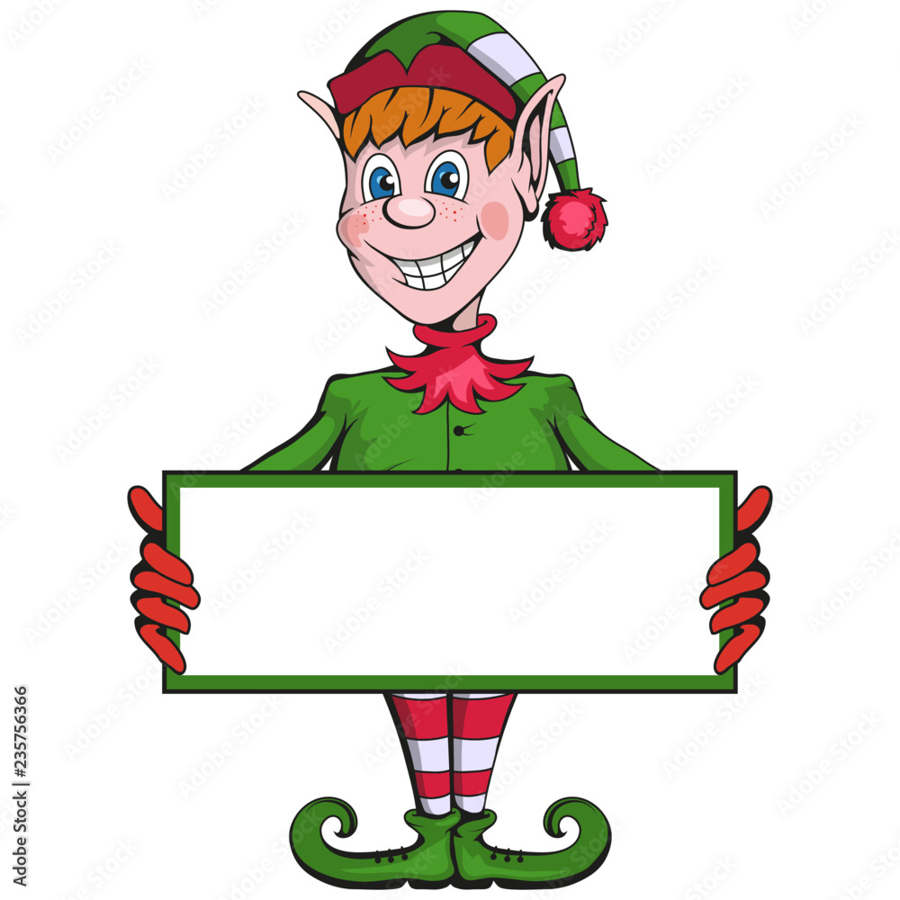 Christmas elf. Set of different elves for christmas. Different new year ...