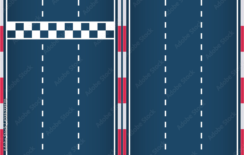 Track Lanes Vector