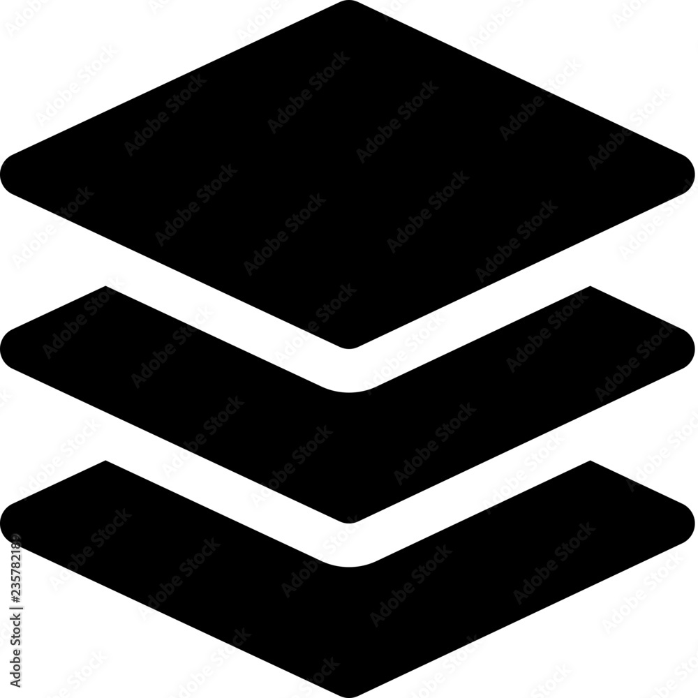 Stack multiple layers Stock Vector | Adobe Stock