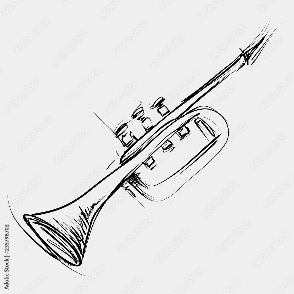 Trumpet Art Abstract