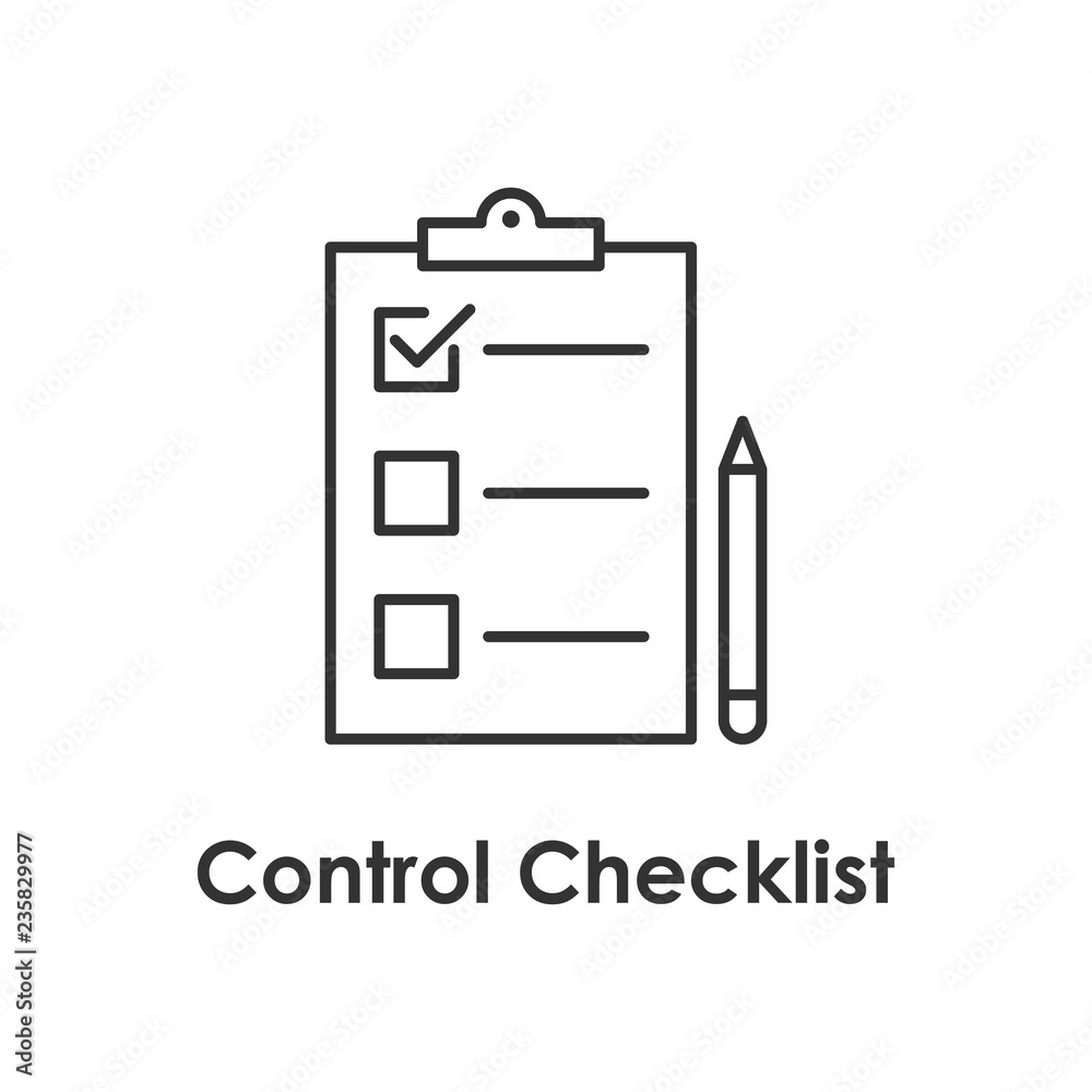 paper, check, pen icon with name Stock Vector | Adobe Stock