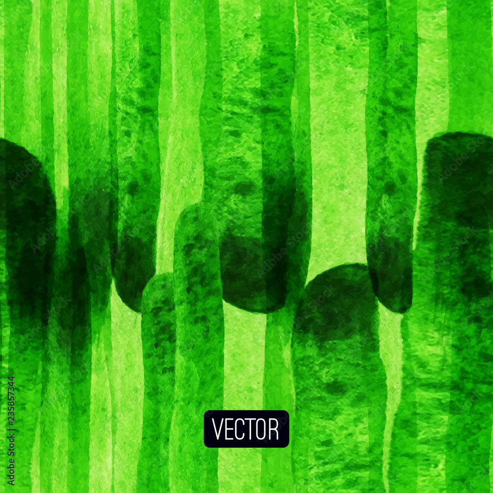 Vector abstract hand drawn background, green textured background ...