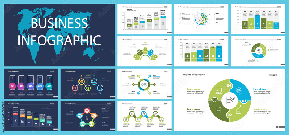 Business inforgraphic design set for marketing concept. Can be used for ...
