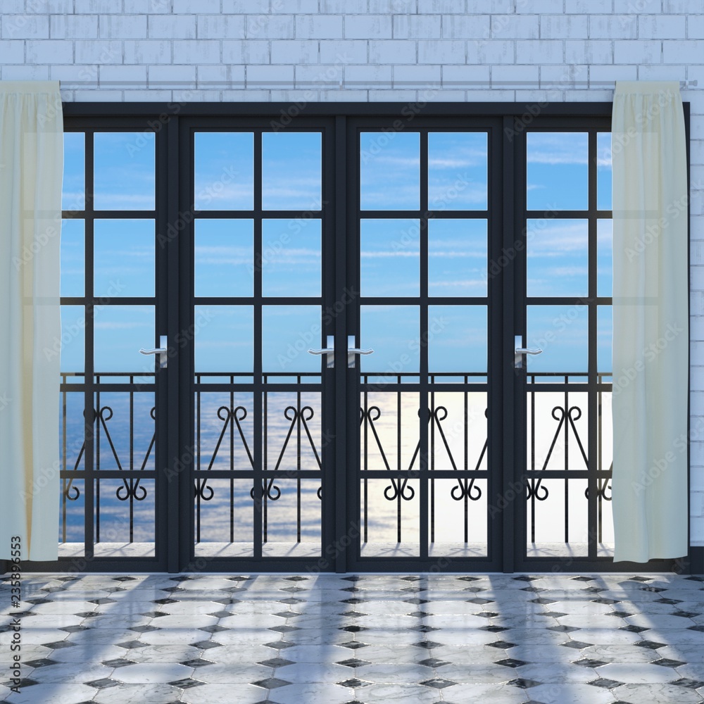 海の見える部屋 Reception room for using in video conference and as a zoom ...