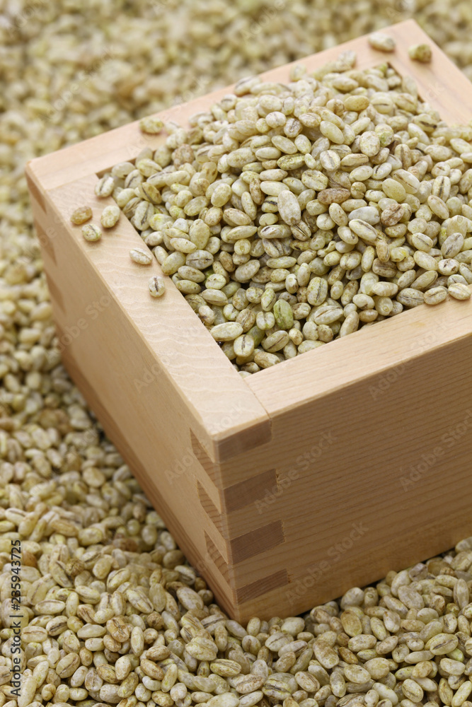 barley Koji, whole grain barley inoculated with spores of Aspergillus ...