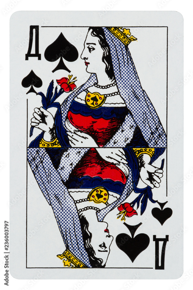 Playing Cards Queen Of Spades