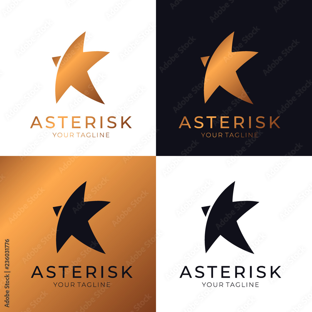 Star logo vector. Universal abstract logo with a star symbol for any ...