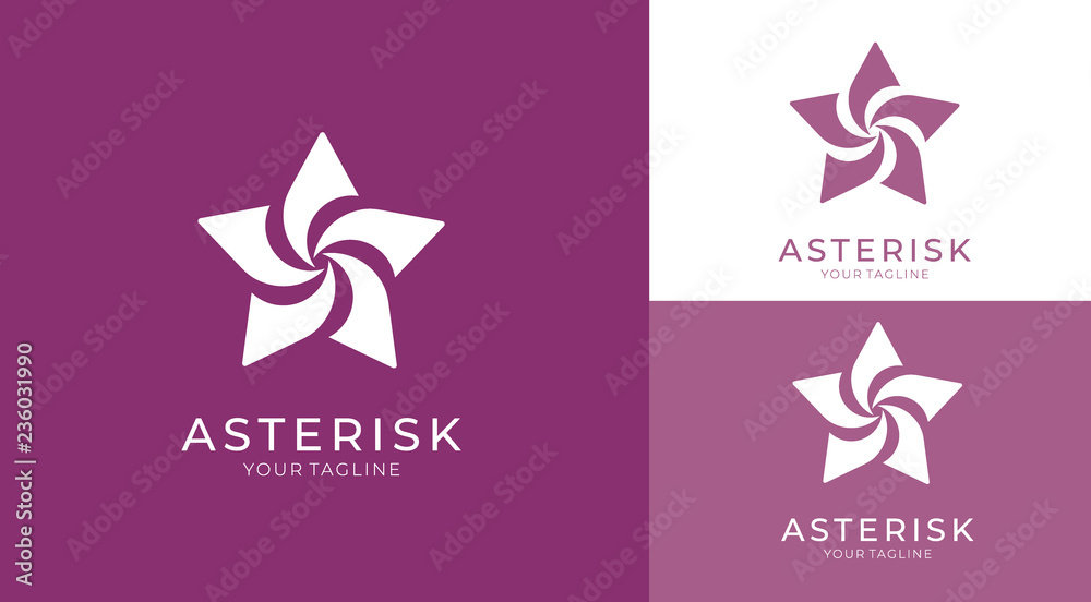 Star logo vector. Universal abstract logo with a star symbol for any ...