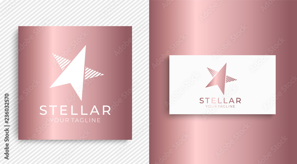 Star logo vector. Universal abstract logo with a star symbol for any ...