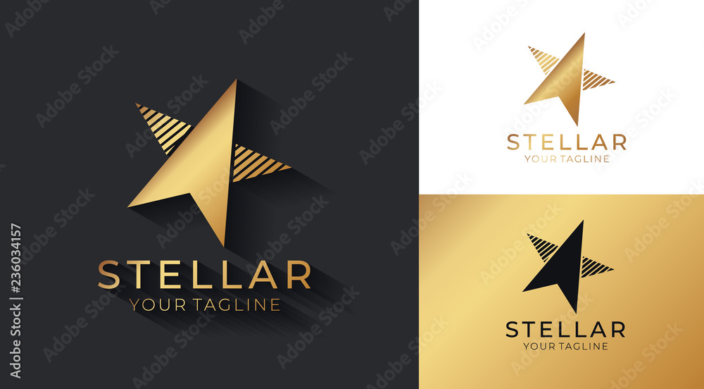 Star logo vector. Universal abstract logo with a star symbol for any ...