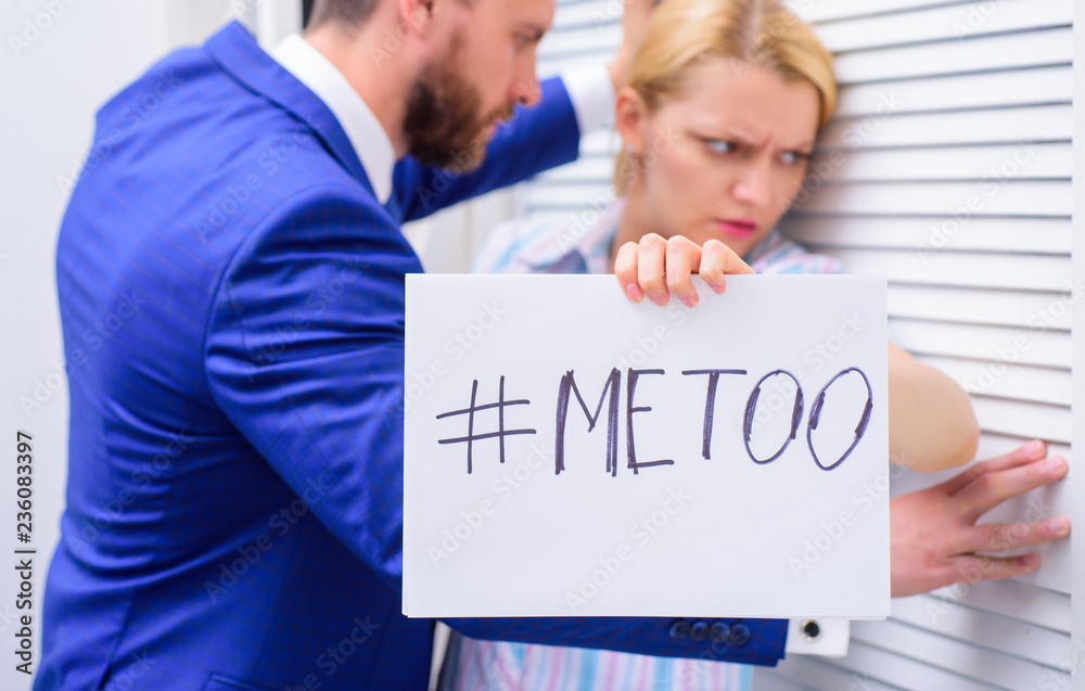 Sexual harassment between colleagues and flirting in office. Workplace ...