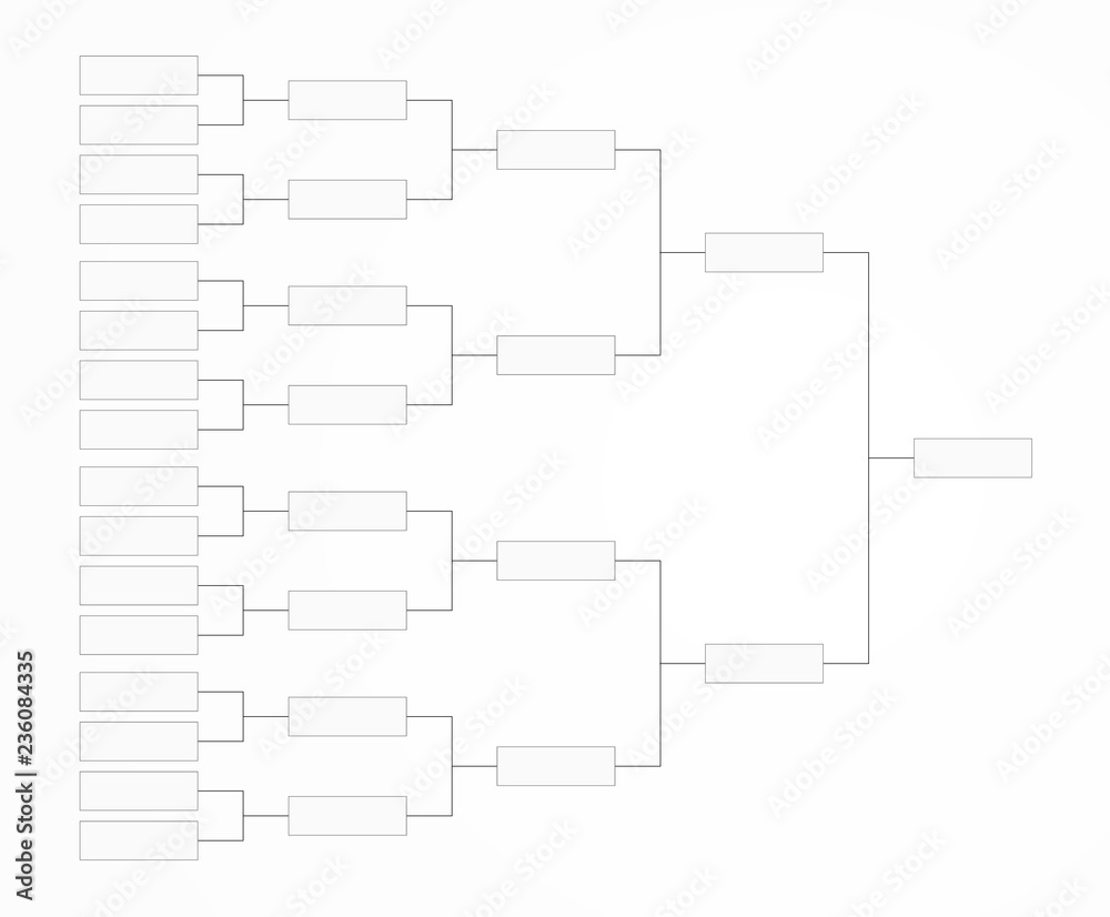 Tournament bracket template for a championship infographics. Stock ...