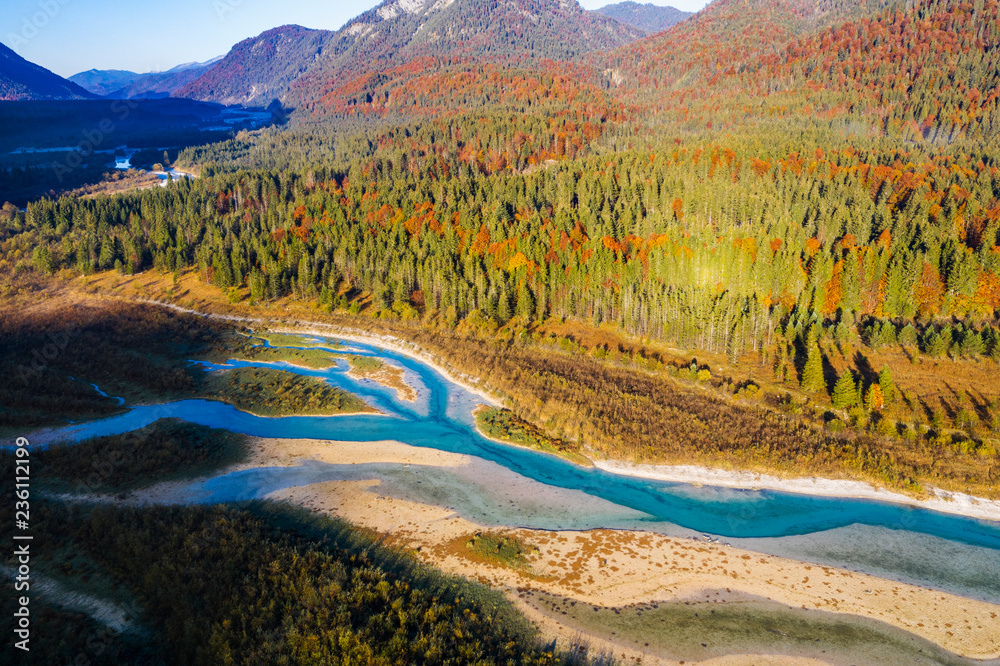 Isar River In Germany