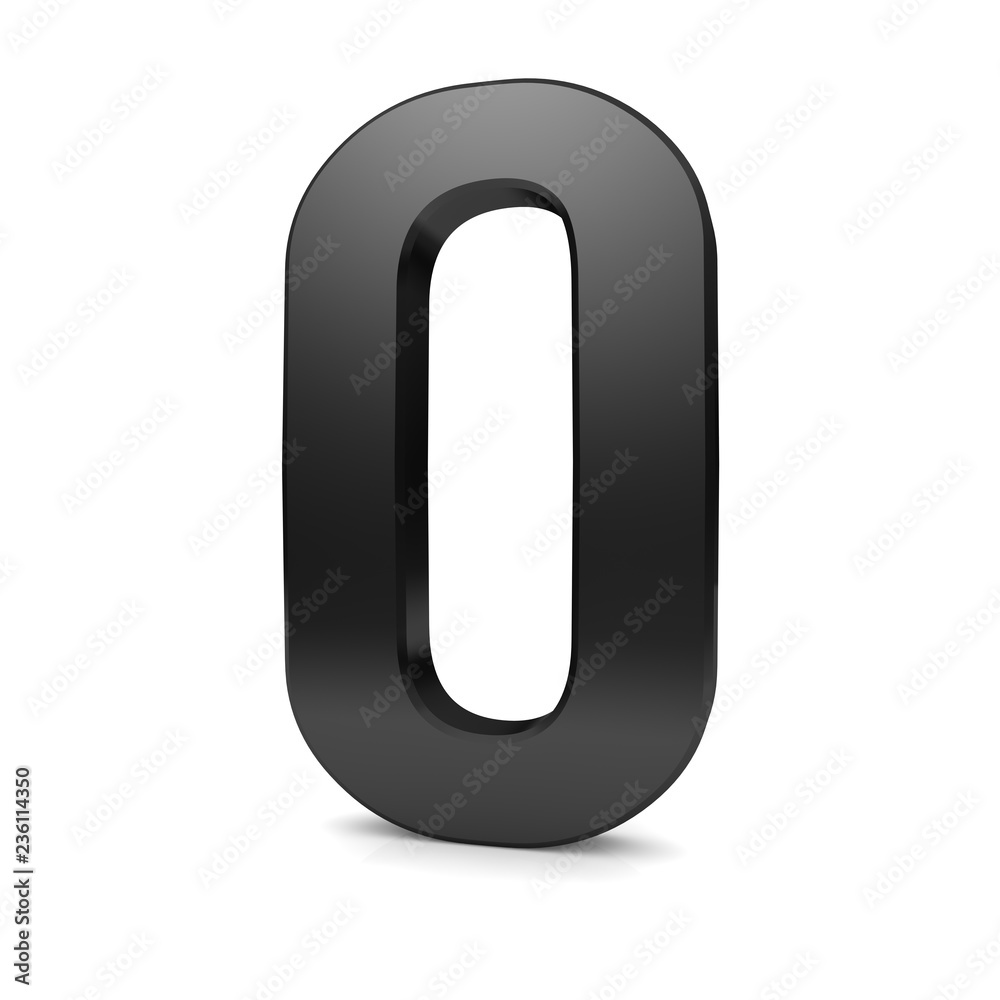 Number Zero 3d