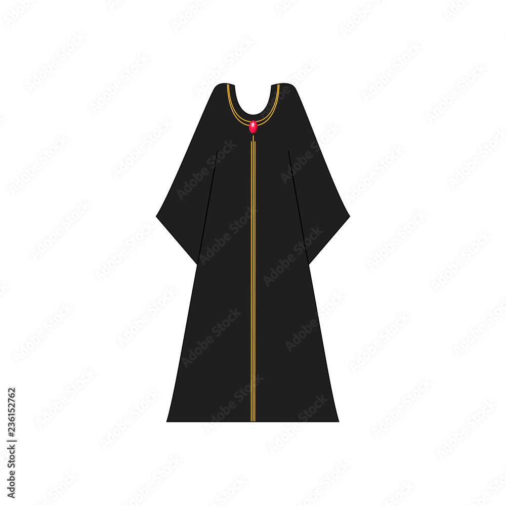 Traditional islamic dress. Muslim women clothe. Emirates abaya. Hijab ...