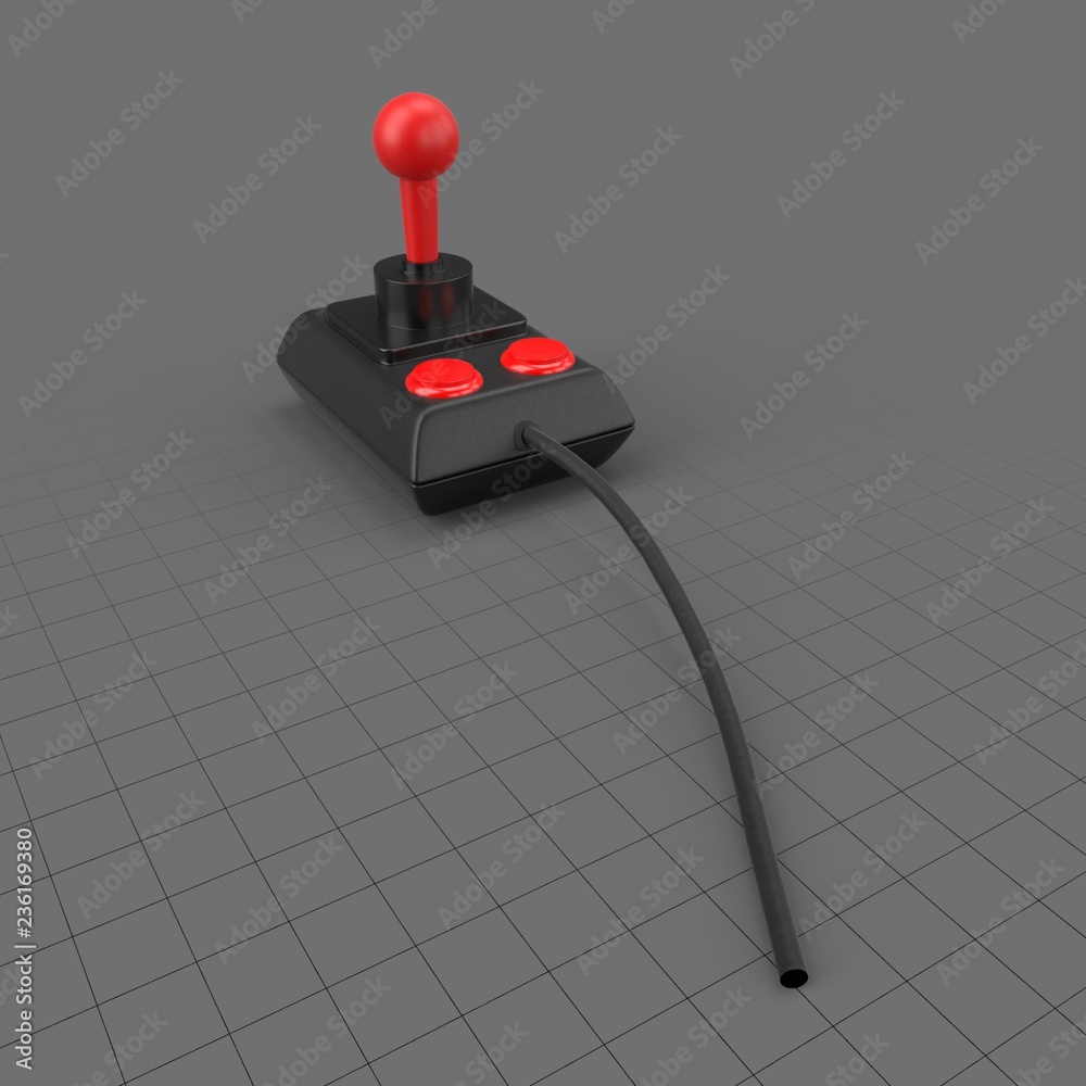 Vintage joystick Stock 3D asset | Adobe Stock