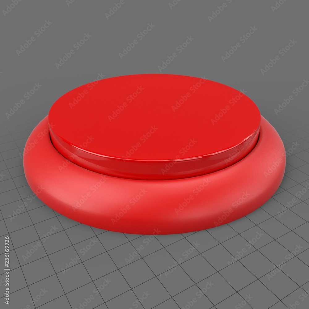 Round push button Stock 3D asset | Adobe Stock