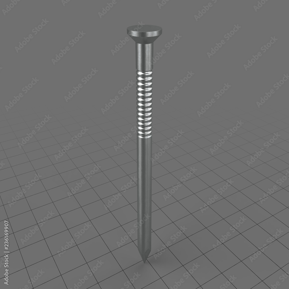 Iron nail Stock 3D asset | Adobe Stock
