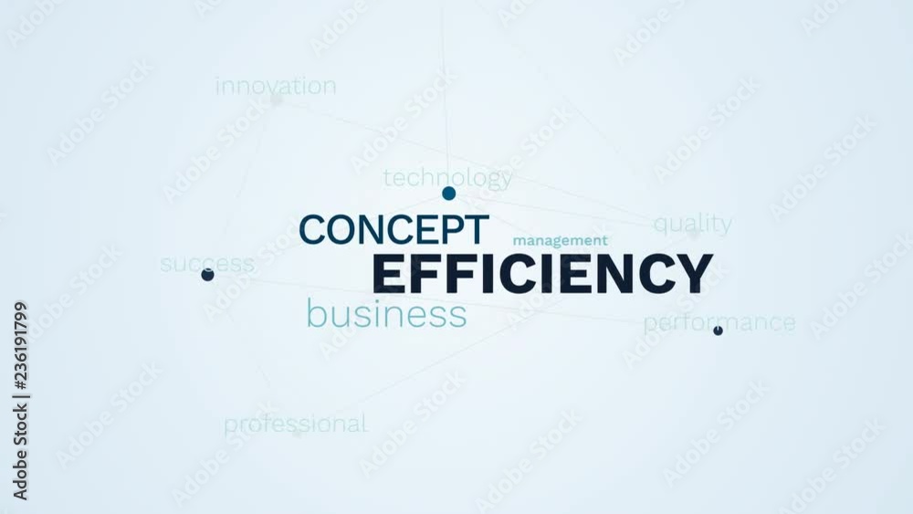 efficiency concept business management quality strategy technology ...