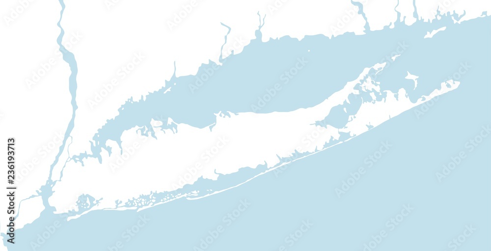 Map of Long Island Stock Vector | Adobe Stock
