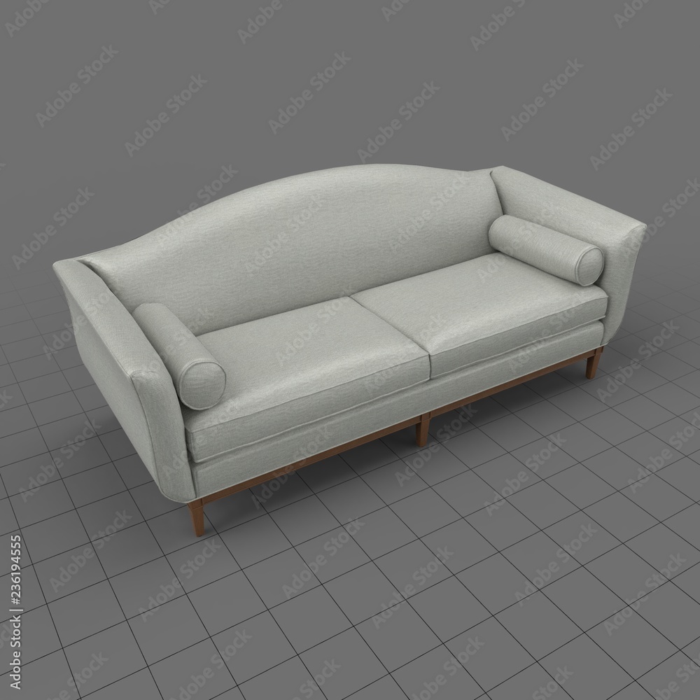 Traditional 2 seater sofa Stock 3D asset | Adobe Stock