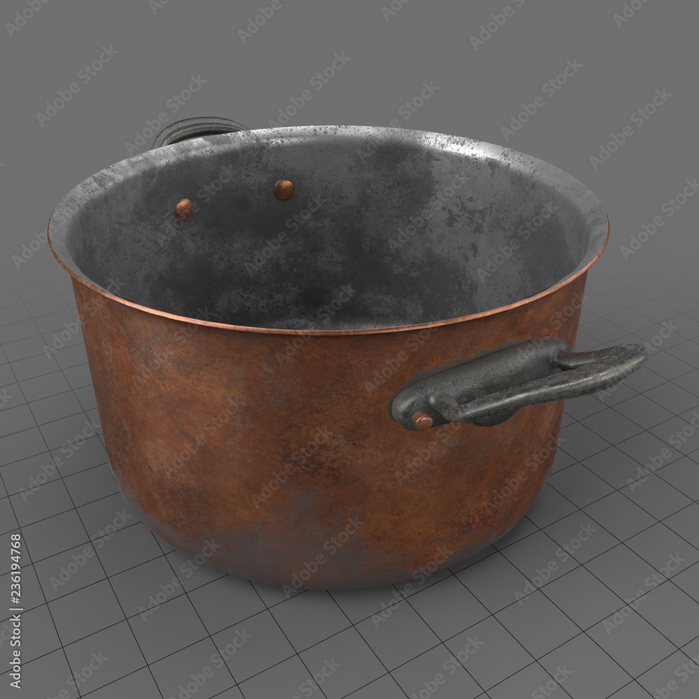 Rustic stock pot Stock 3D asset | Adobe Stock