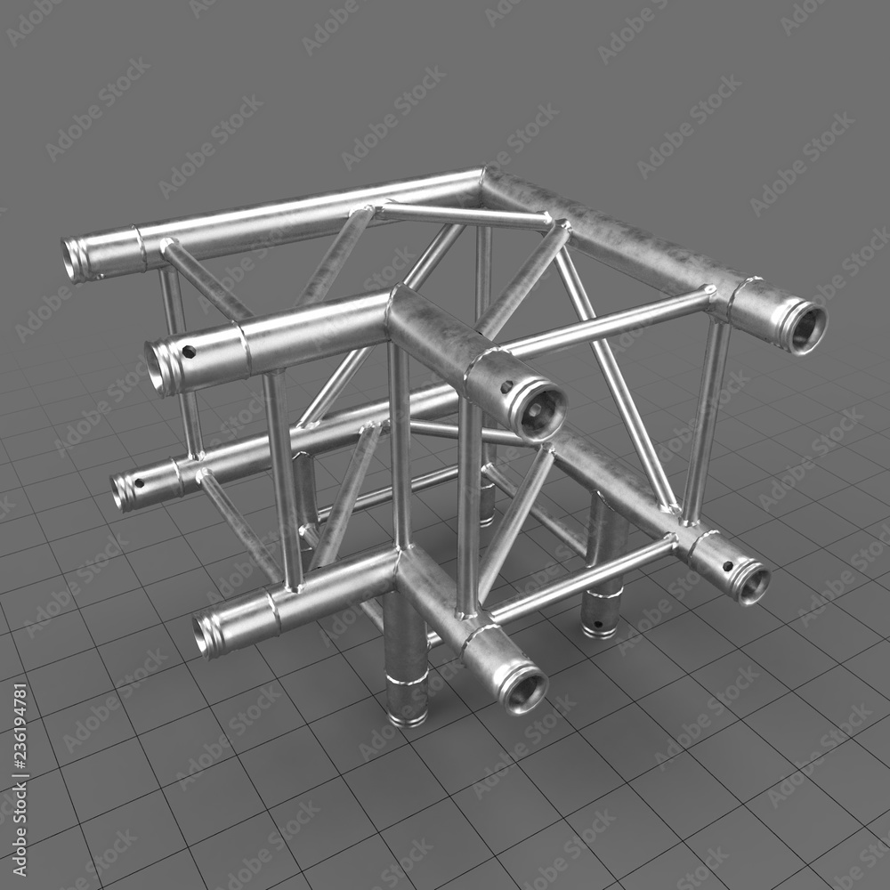 Stage truss with sharp corner Stock 3D asset | Adobe Stock