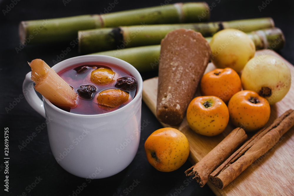 ponche navidad mexico, mexican fruits hot punch traditional for ...