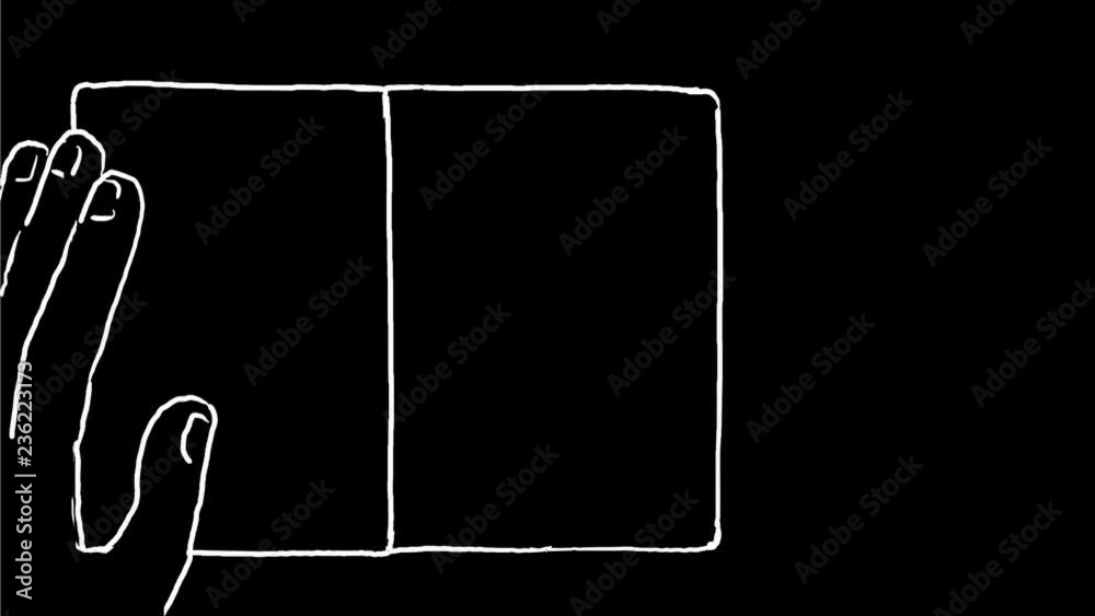 Vidéo Stock 2d Animation motion graphics showing a drawing of a customs ...