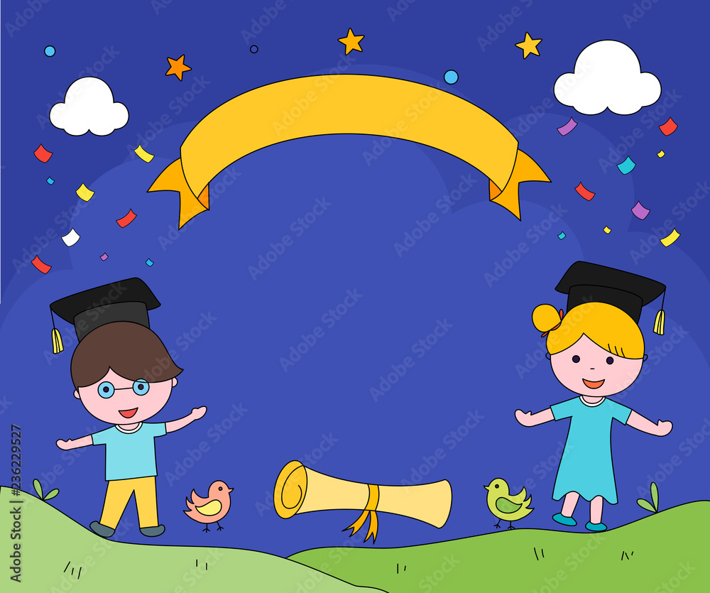 Kids Graduation Background