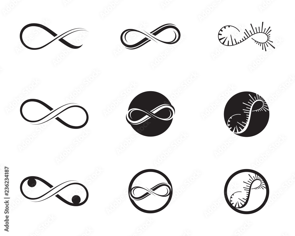 infinity logo and symbol template icons Stock Vector | Adobe Stock