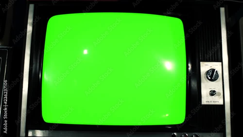 80s TV Green Screen with Many 80s Tvs. Dolly Out. Iron Tone. You can ...