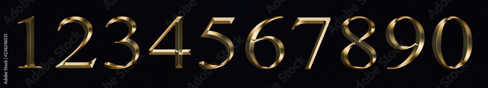 et numbers 0, 1, 2, 3, 4, 5, 6, 7, 8, 9 for anniversary new year ...