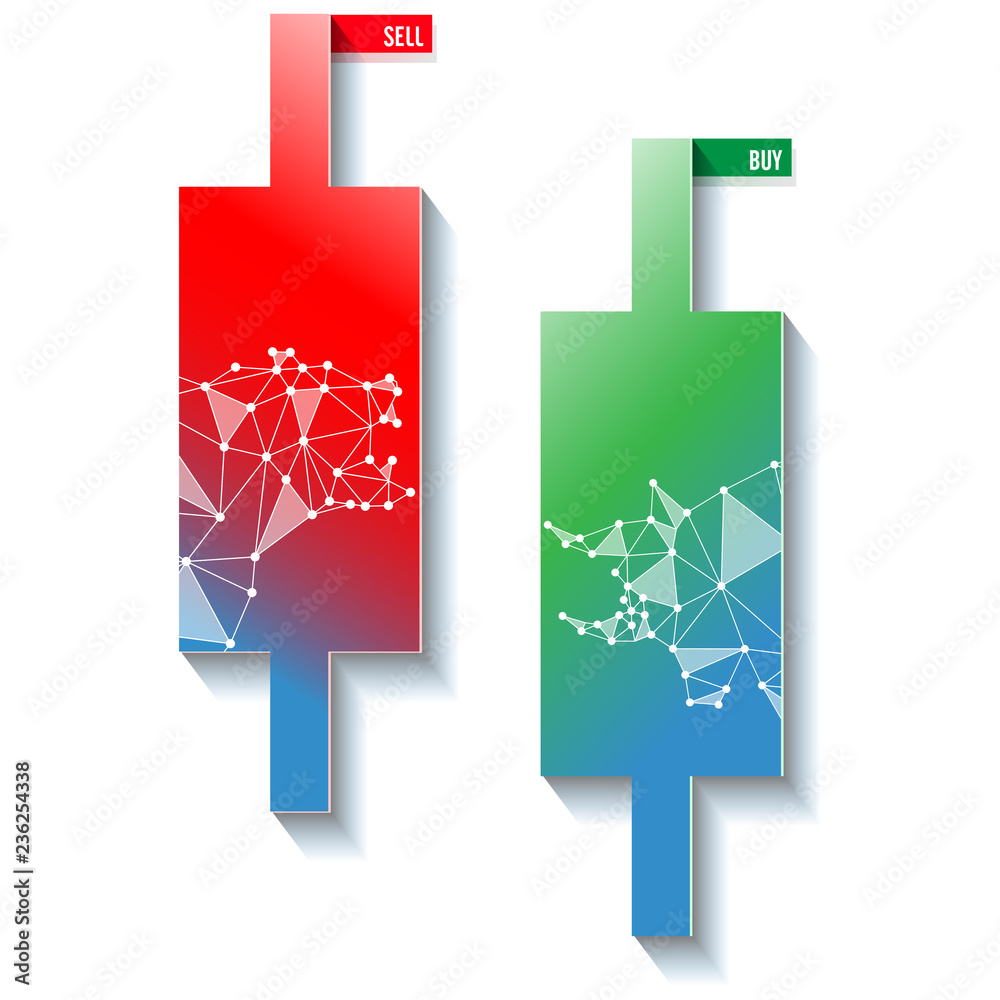 vector of forex trading candle stick with bear and bull market,business ...