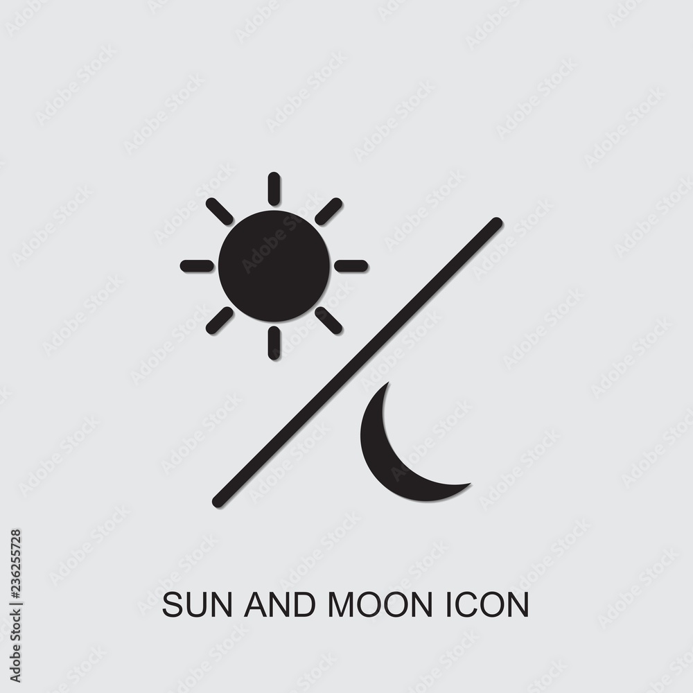 sun and moon icon. filled sun and moon icon from time collection. Use ...