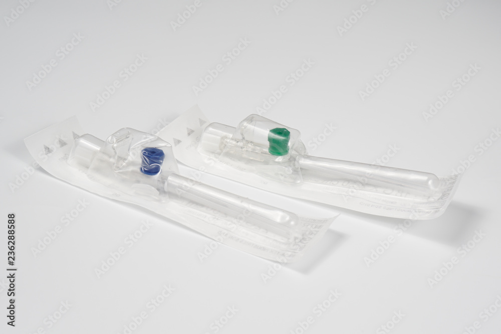 Foto de Cannula or branula for IV drips or medicine do Stock | Adobe Stock