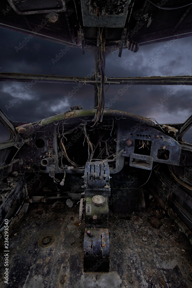 ww2 Bomber Cockpit Stock Photo | Adobe Stock