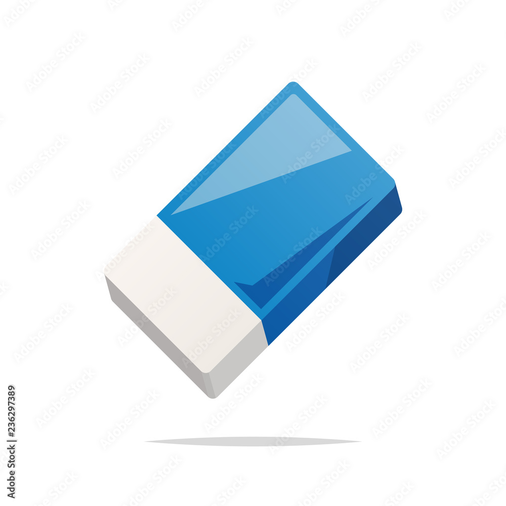 Eraser vector isolated Stock Vector | Adobe Stock
