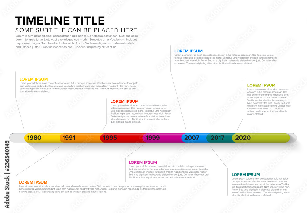 Timeline Infographic Layout Stock Template | Adobe Stock
