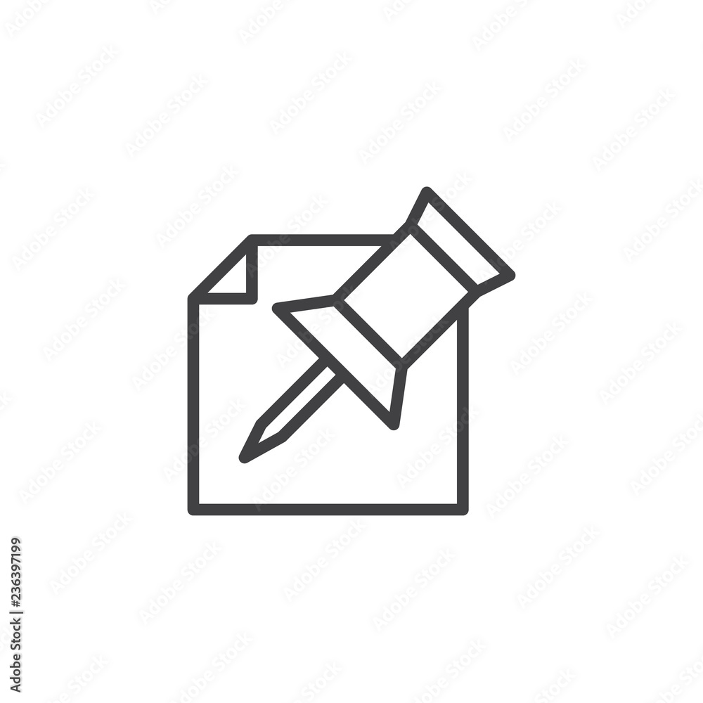 Simple Thumbtack Icon